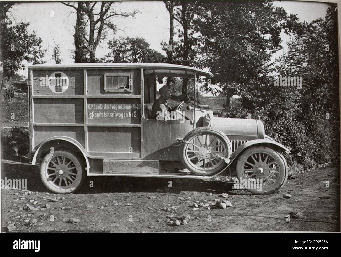 Sanitary car in Wipptachtal.5.9.17 Stock Photo - Alamy