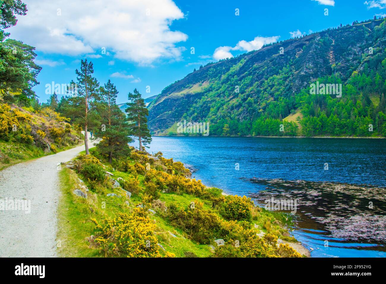 Glendalough aerial hi-res stock photography and images - Alamy