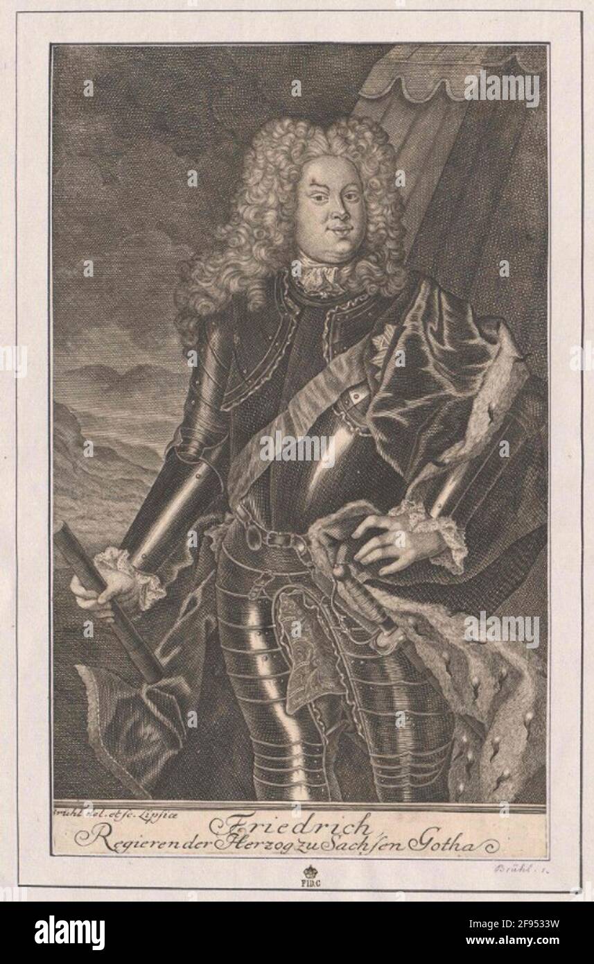 Friedrich III., Duke of Saxony-Gotha Stock Photo - Alamy