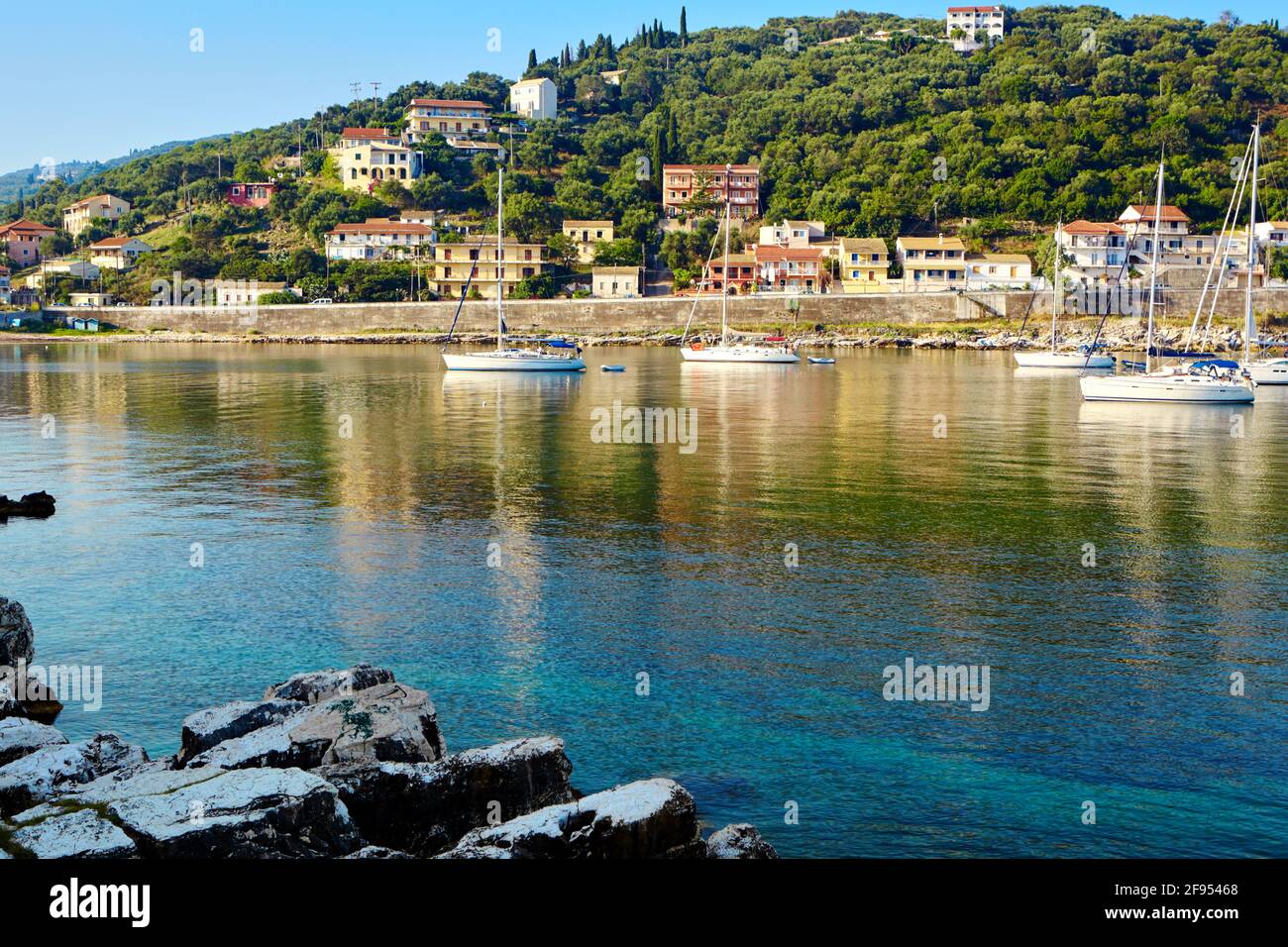 Island beautiful scenic vacation travel tourism summer ocean sea boat ...