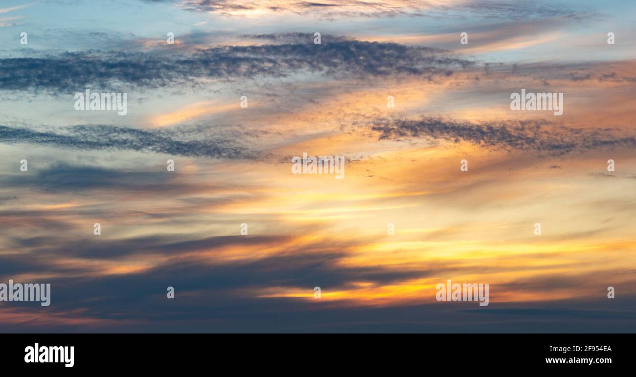 Heavenly abstract background. Picturesque bright, dramatic evening sky ...