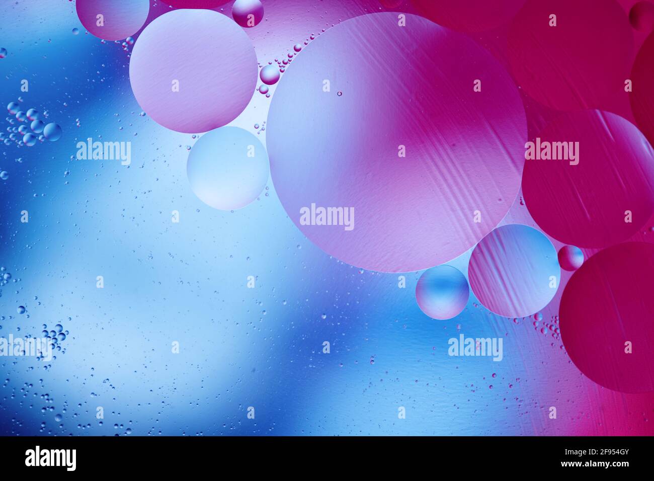 Colorful abstract macro background with oil drops in water Stock Photo ...