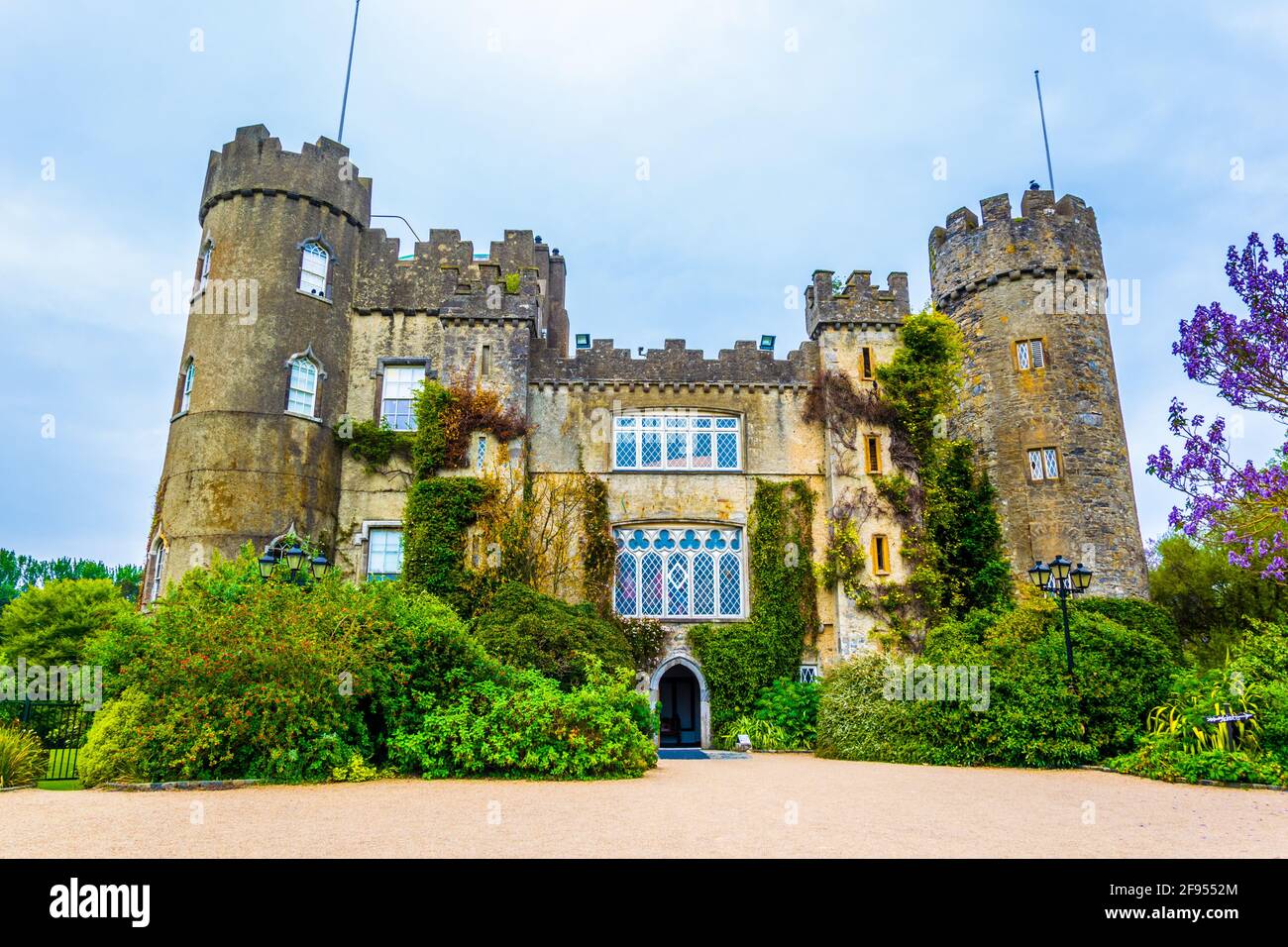 Malahide castle in Ireland Stock Photo - Alamy