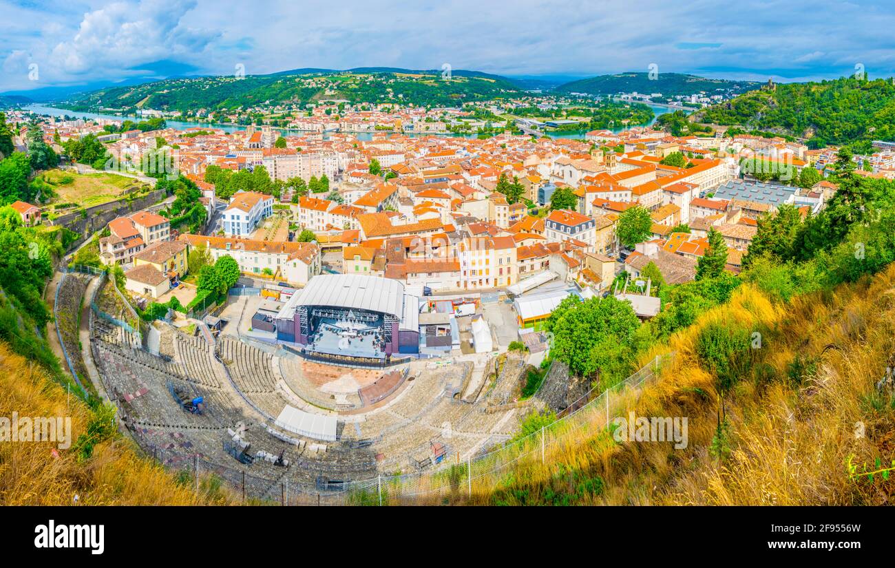 Ancient roman theatre in the French city Vienne Stock Photo - Alamy