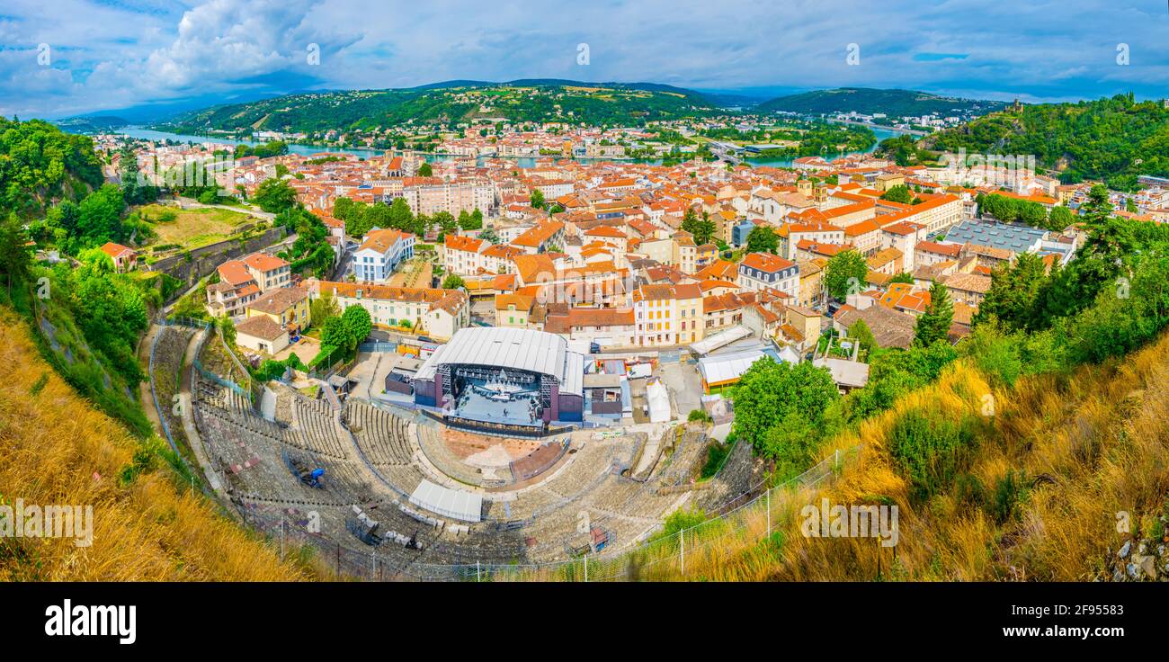 Ancient roman theatre in the French city Vienne Stock Photo - Alamy