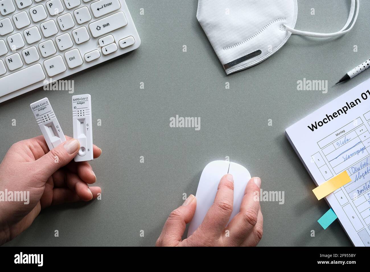 Back to school or university with express coronavirus tests. Two rapid ...