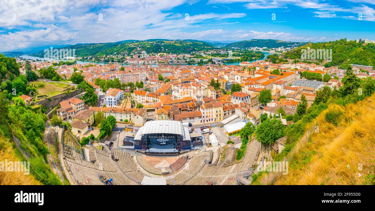Ancient roman theatre in the French city Vienne Stock Photo - Alamy