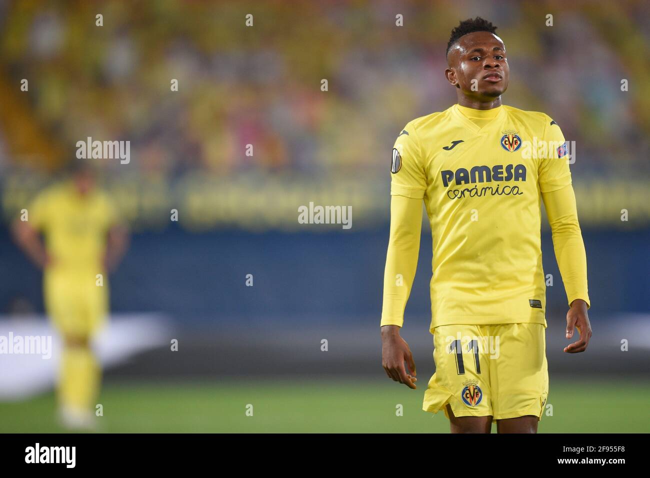 Samuel Chukwueze of Villarreal CF during the Champions League match ...