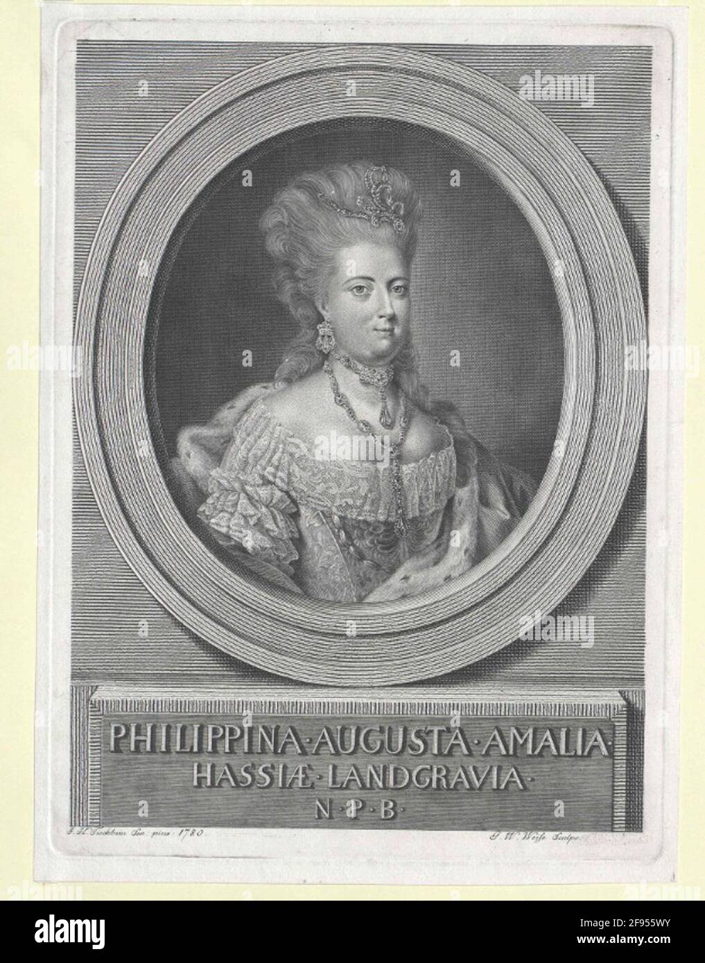 Philippine Auguste Amalie, Princess of Brandenburg-Schwedt Stock Photo ...