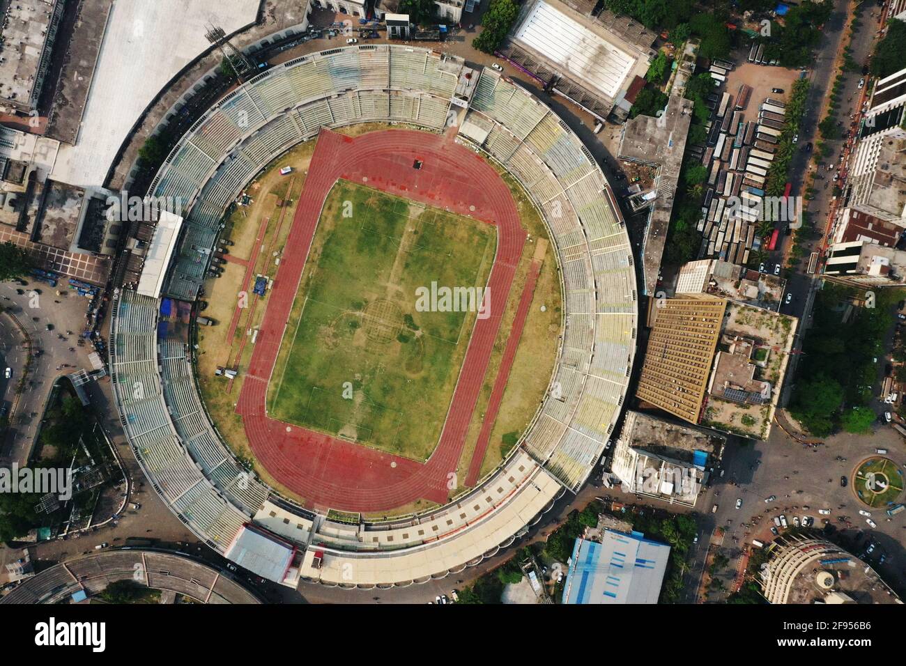 Dhaka, Bangladesh - April 06, 2021: Bangabandhu National Stadium is the ...