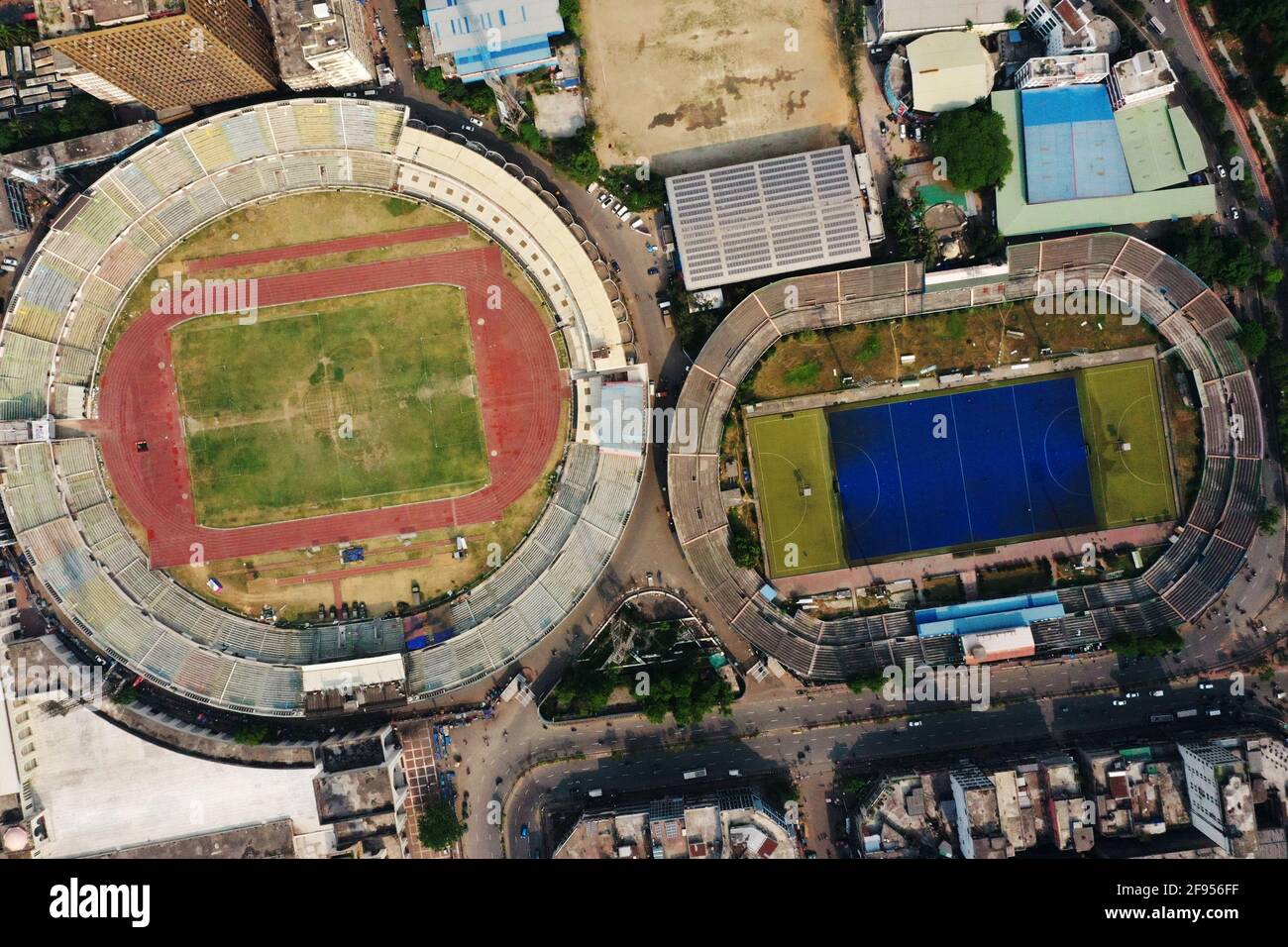 Dhaka, Bangladesh - April 06, 2021: Bangabandhu National Stadium and ...