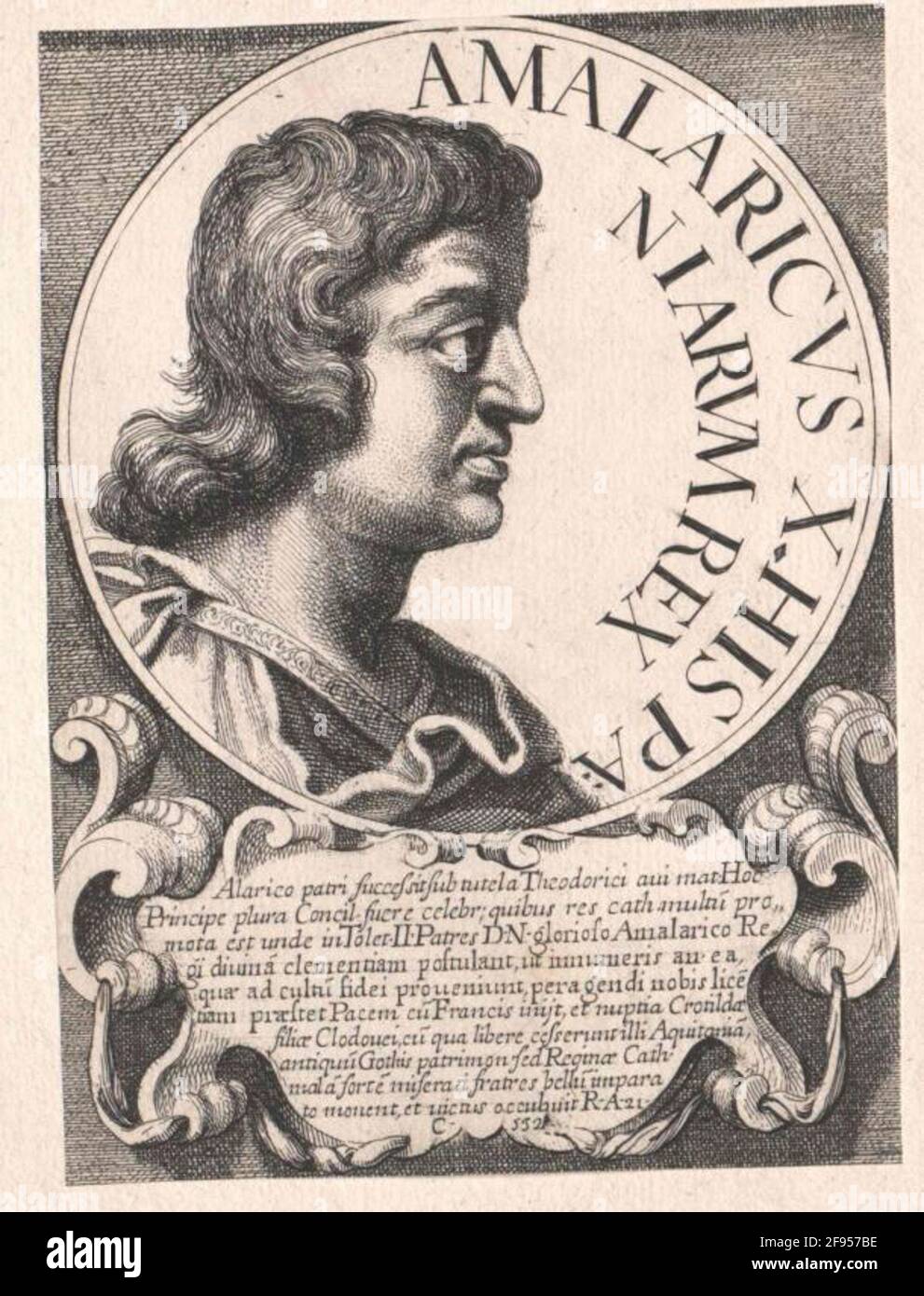 Amalrich, King of the Westgoten Stock Photo - Alamy