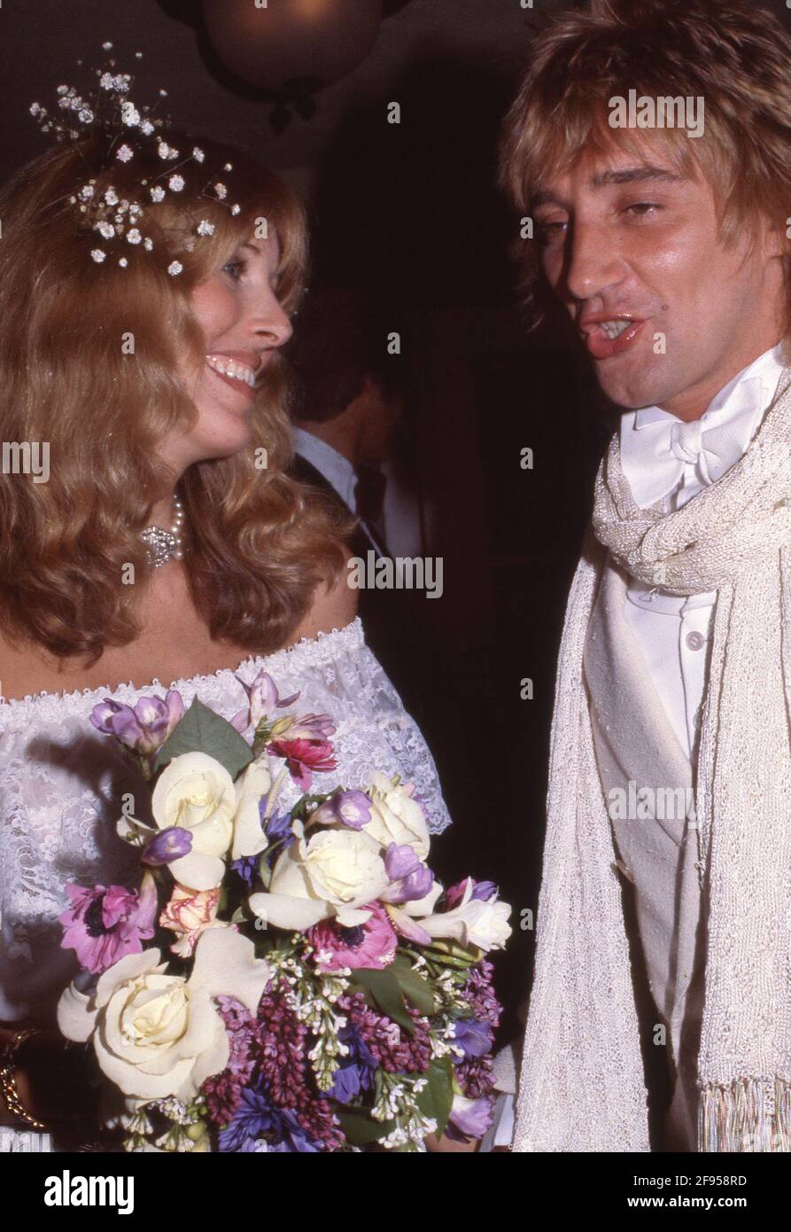 Alana Hamilton and Rod Stewart attend Rod Stewart-Alana Hamilton ...