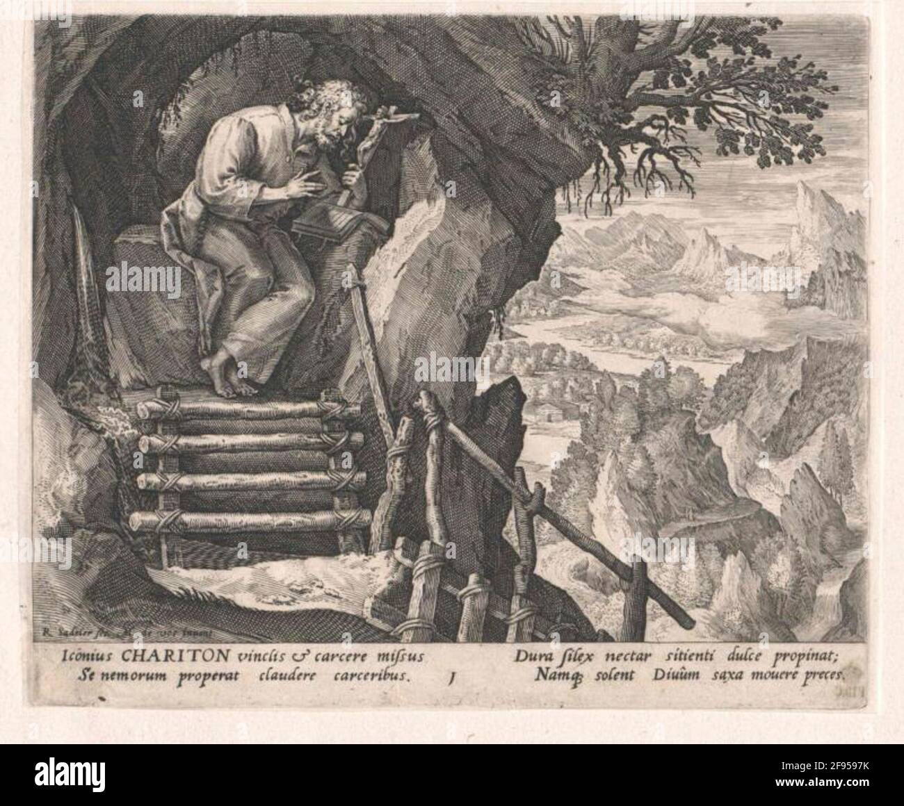 Chariton of Palestine, saint Stock Photo - Alamy