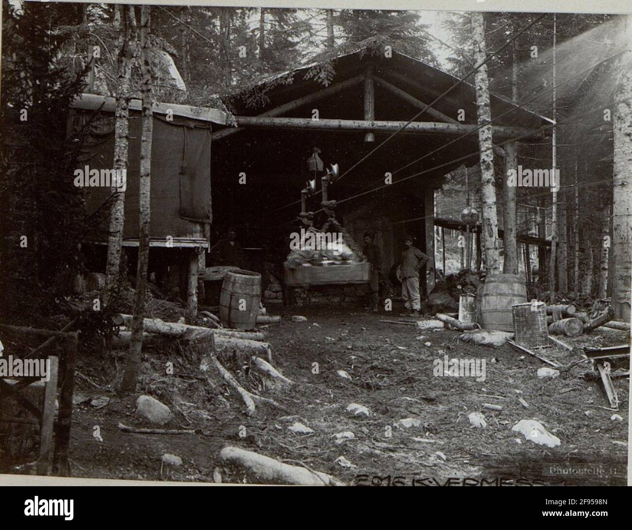 Angle station of the cable car 62 Stock Photo - Alamy