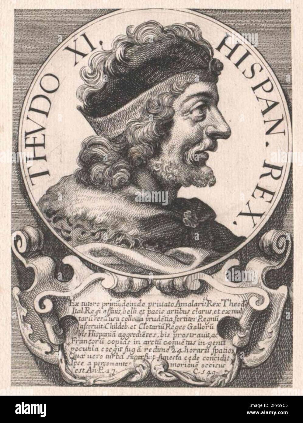 TheUdis, King of the Westgoten Stock Photo - Alamy