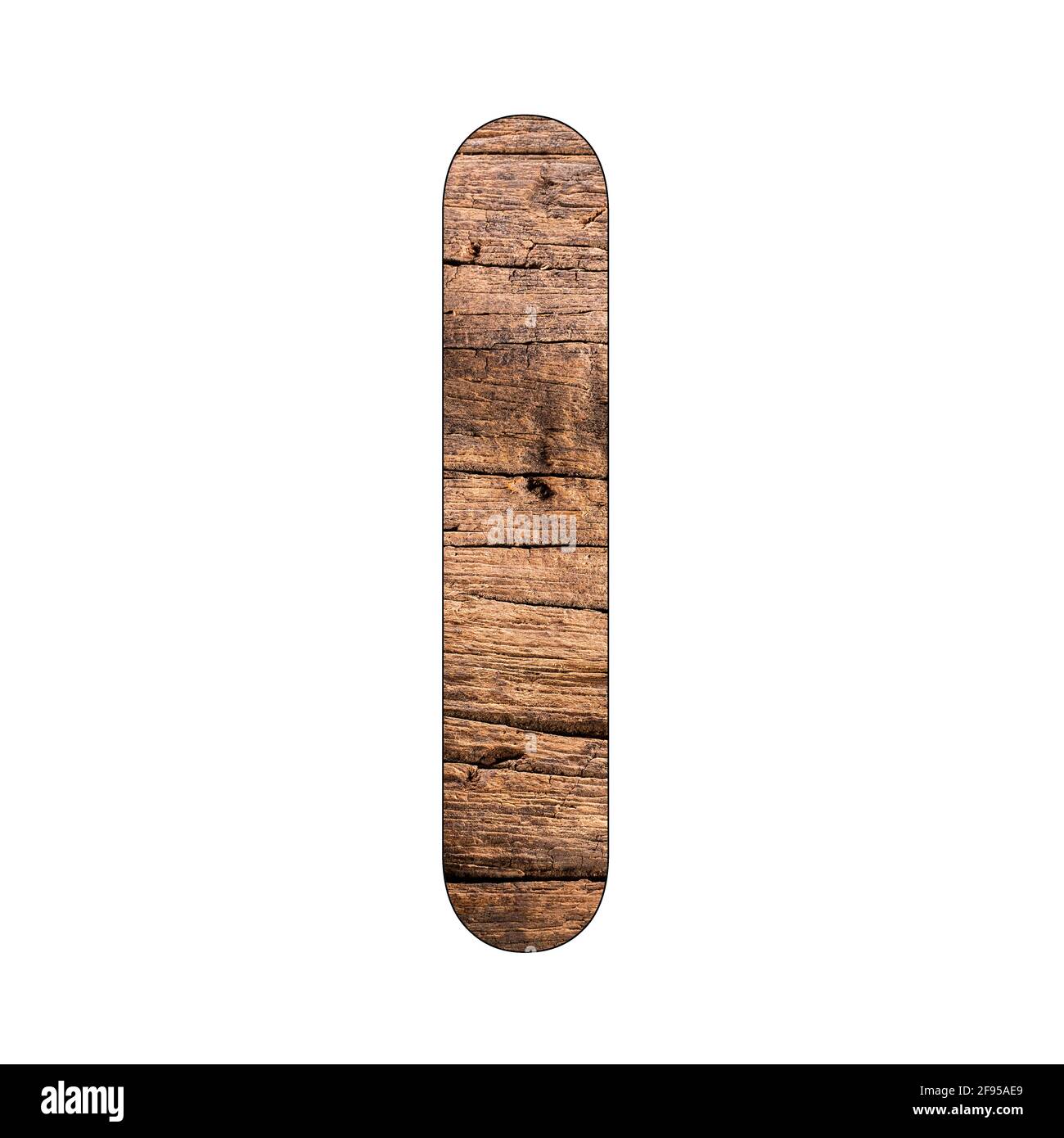Alphabet letter I on rustic wood background Stock Photo - Alamy