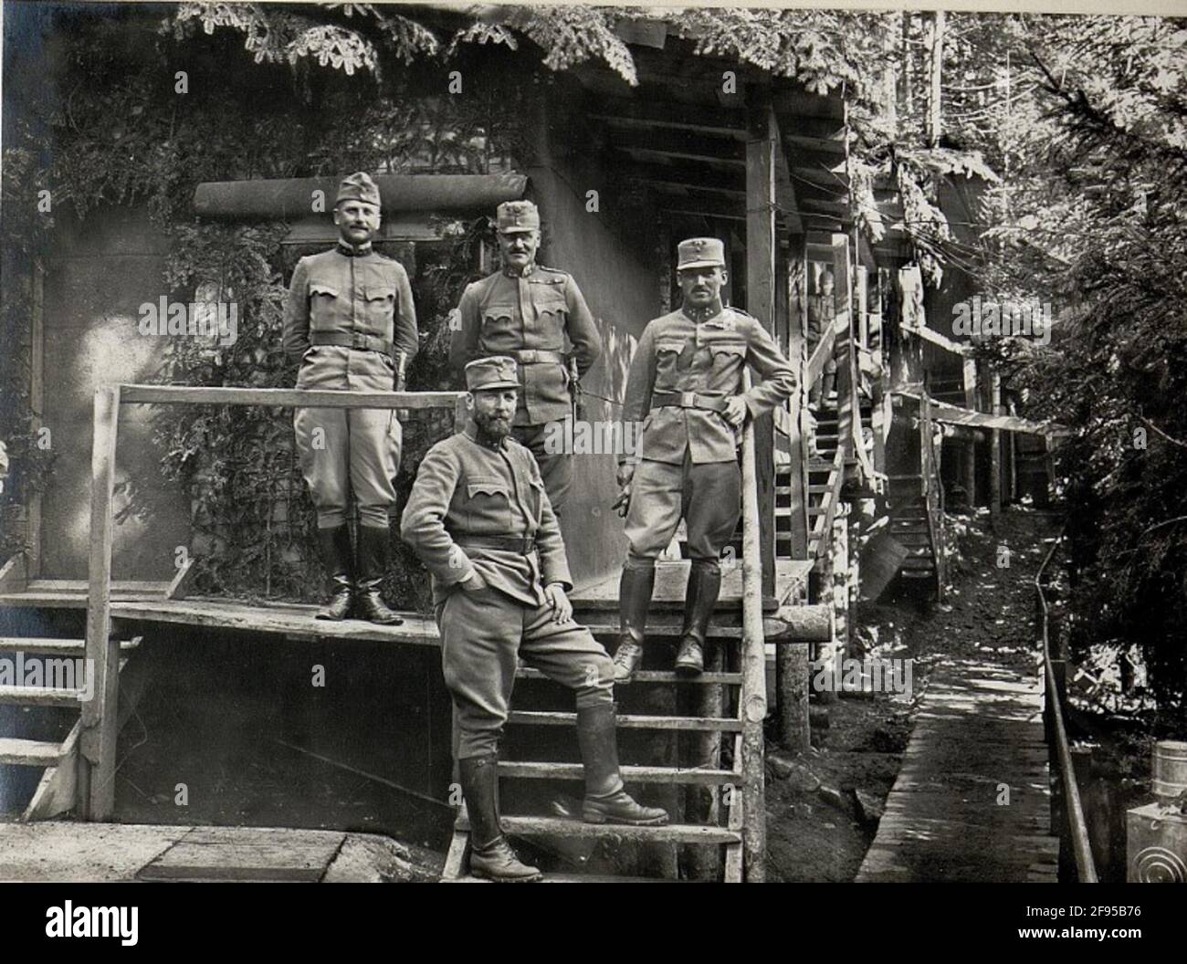 Group picture: Command Colonel Janecka, Cost Alta. Recorded in May 1916 ...