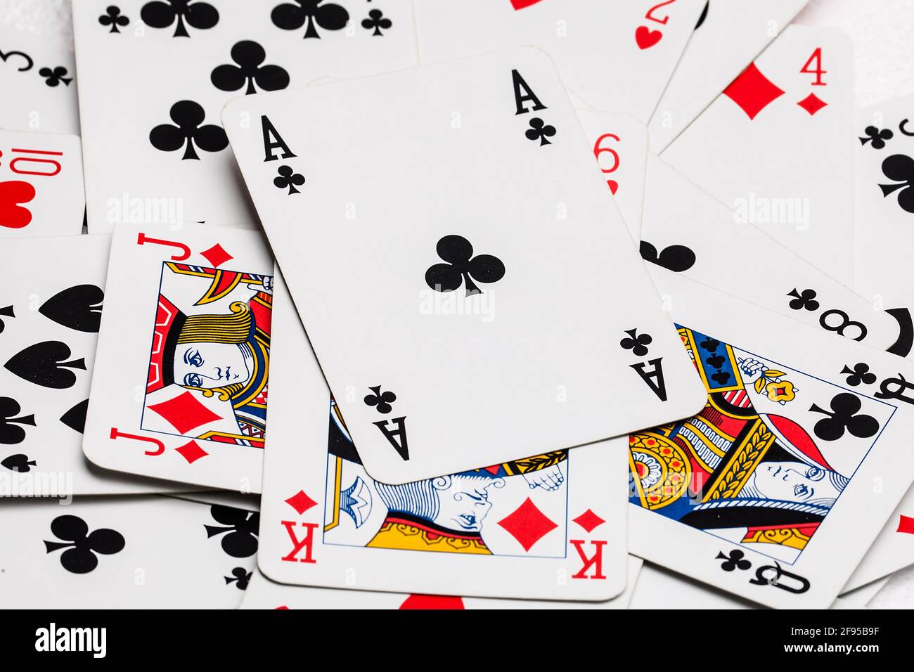 Royal flush playing cards banner hi-res stock photography and images ...