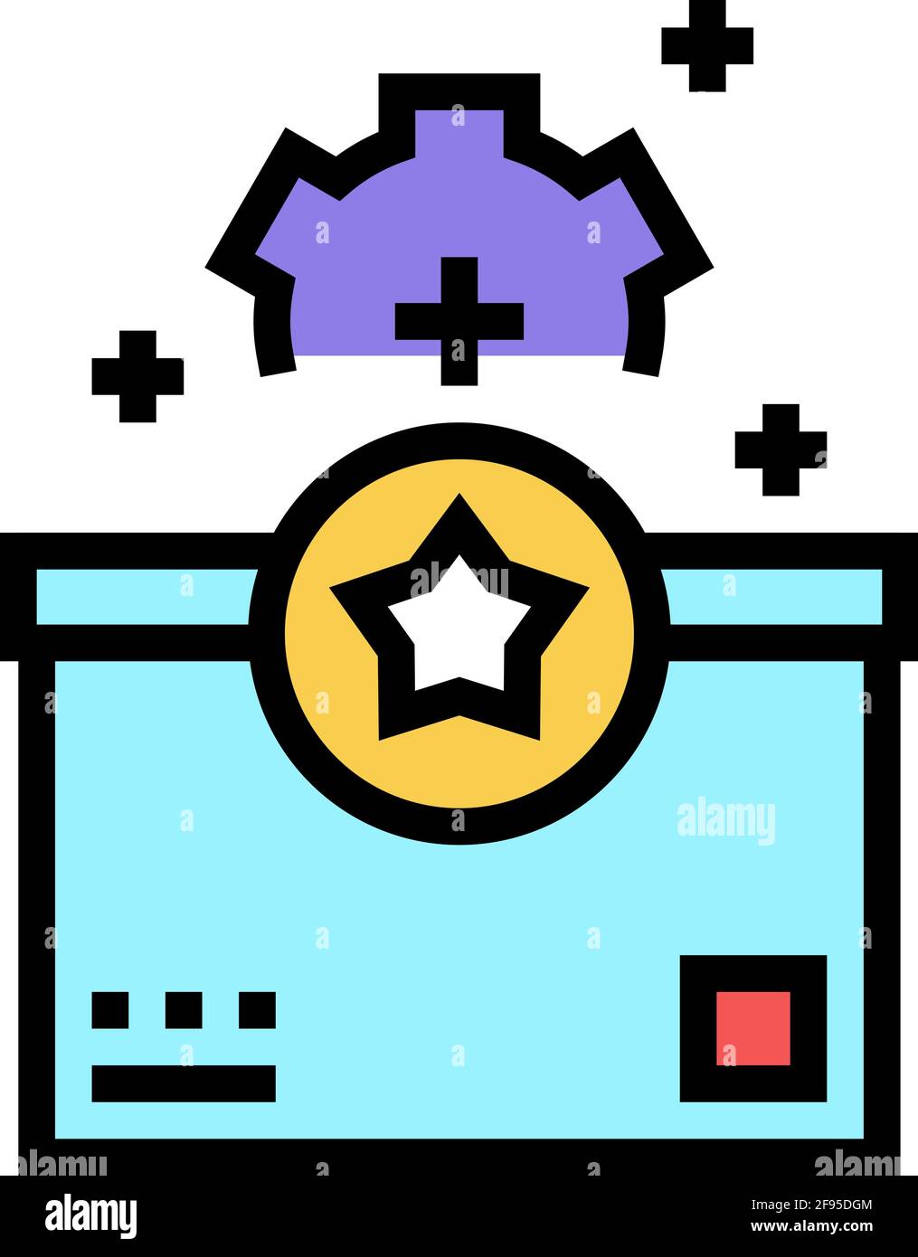 Growth bonus color icon Stock Vector Images - Alamy