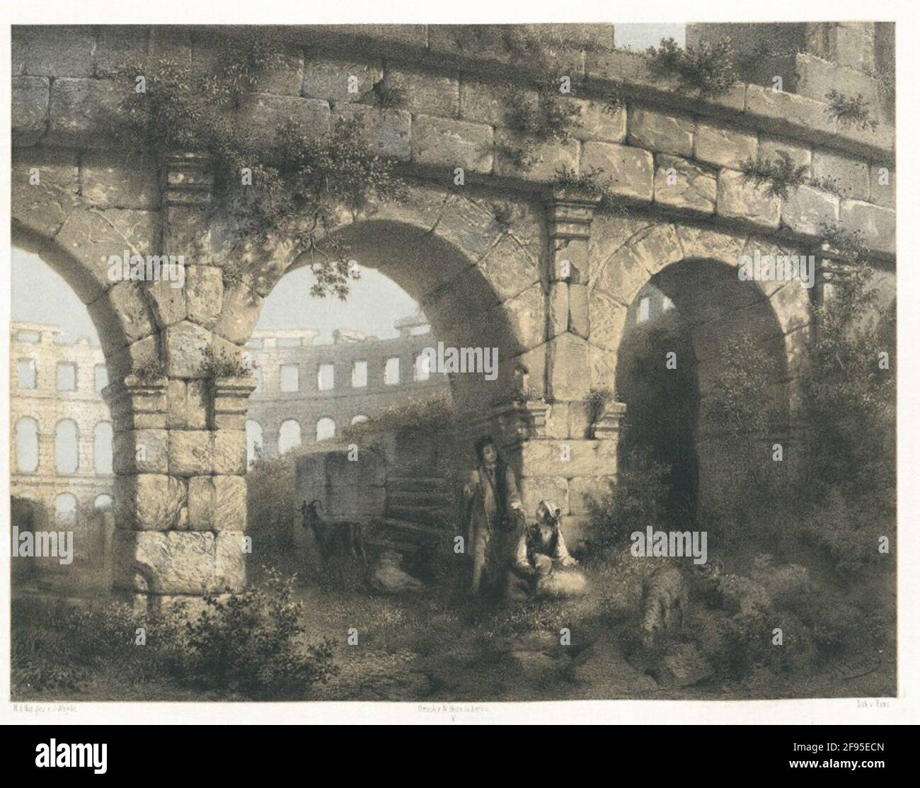 Blick in das innere des amphitheaters. Look inside the amphitheater ...