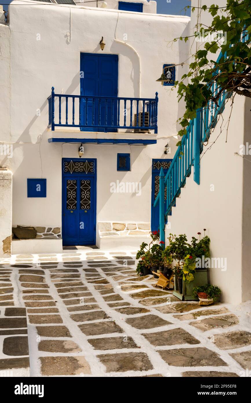 Flat roofs, whitewash and painted doors are part of the charm of ...