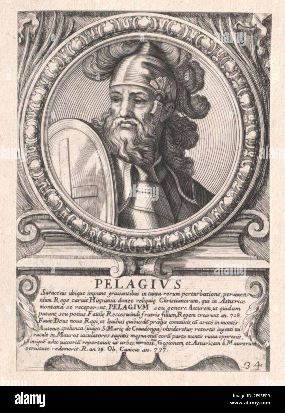 Pelagius, King of Asturias Stock Photo - Alamy