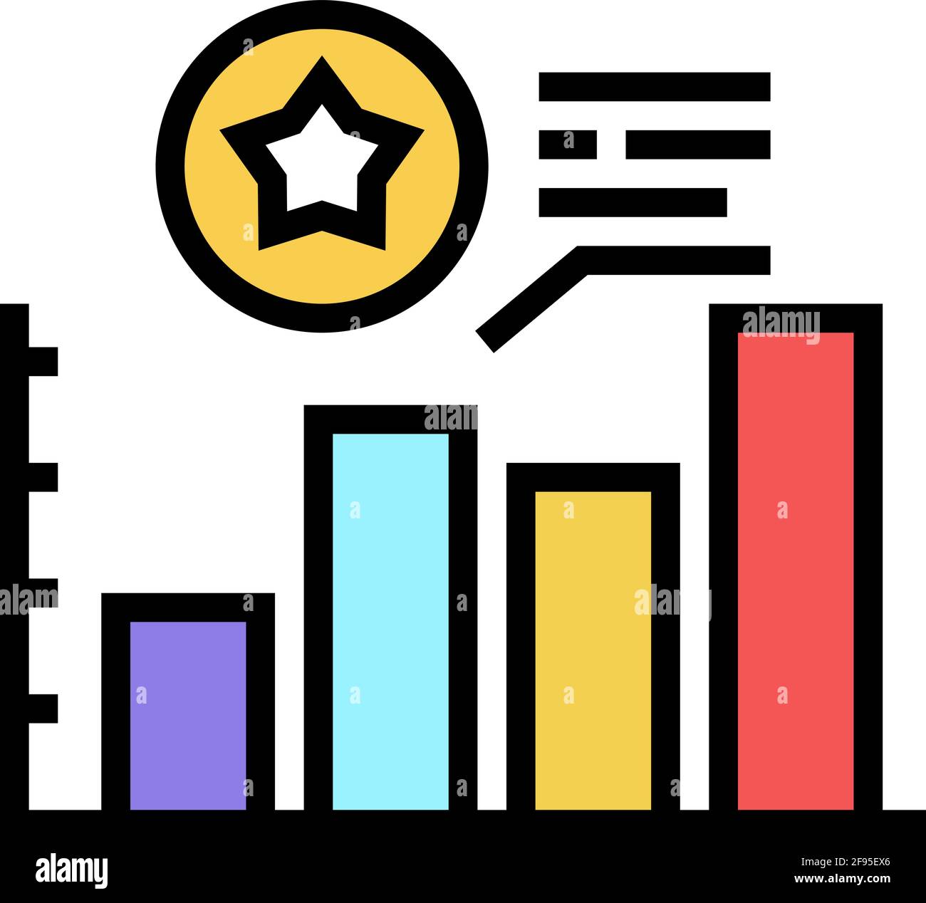 infographic bonus color icon vector illustration Stock Vector Image ...
