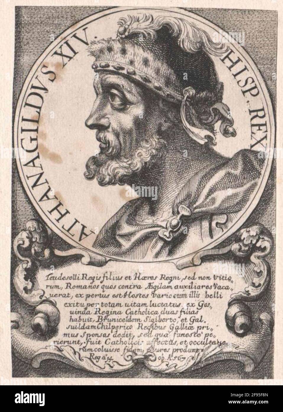 Athanagild, King of the Westgoten Stock Photo - Alamy