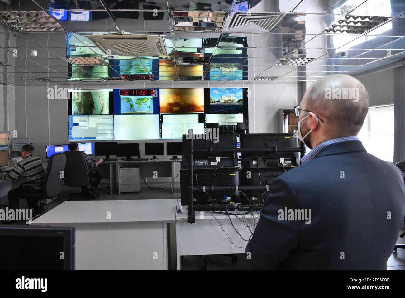 April 12, 2021. - Russia, Moscow. - Research Center for Earth Operative ...