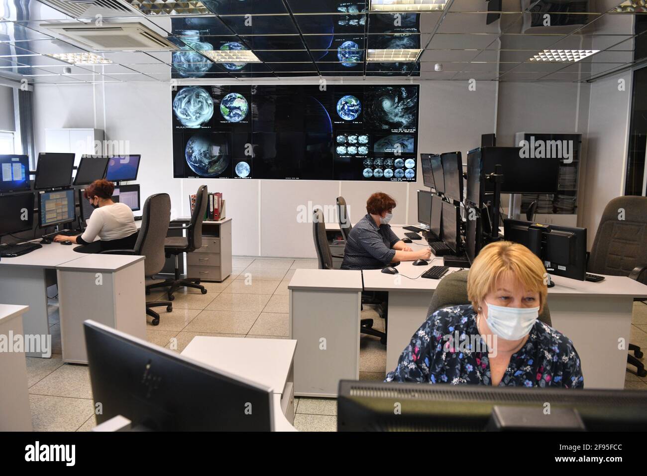 April 12, 2021. - Russia, Moscow. - Research Center for Earth Operative ...