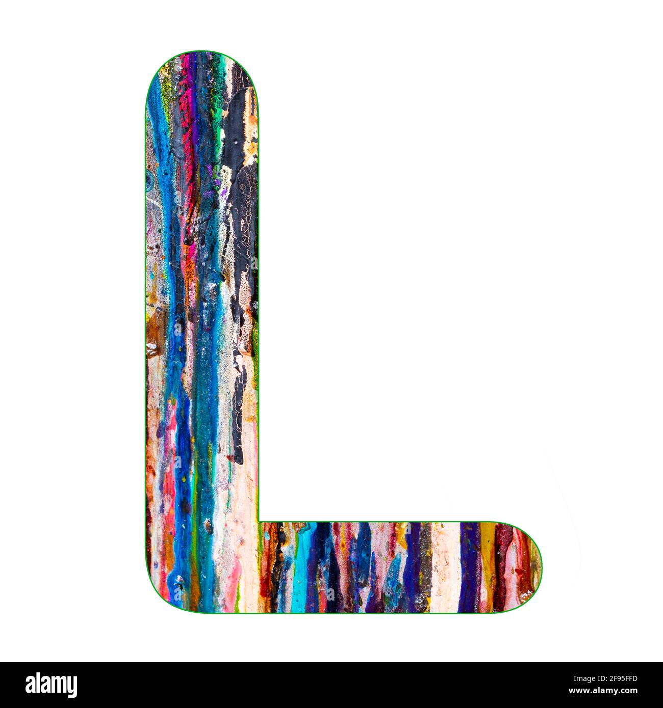 Alphabet letter L - Colorful paint splatter background Stock Photo - Alamy