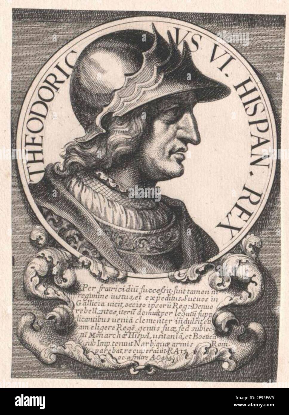 Theoderich II., King of the Westgoten Stock Photo - Alamy