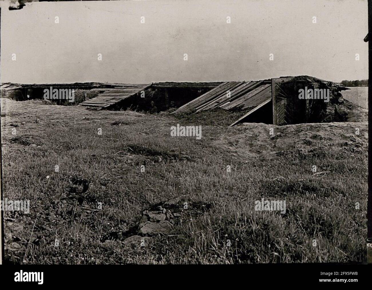 Prepared Russian position at Stryj (interior design Stock Photo - Alamy