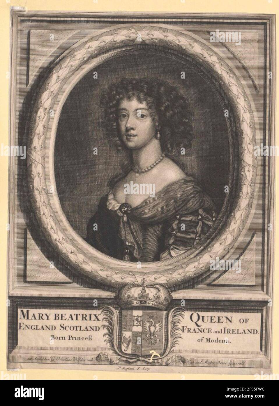 Maria Beatrix d'este, Princess of Modena Stock Photo - Alamy