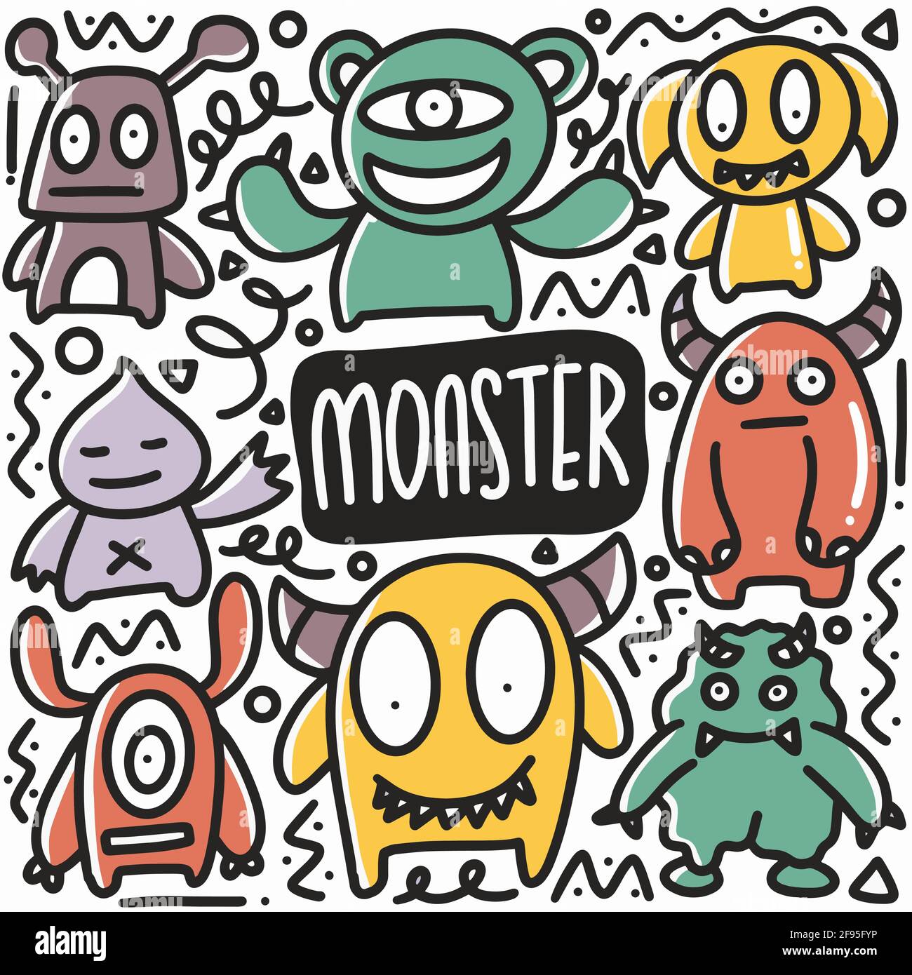 Monster clipart hi-res stock photography and images - Alamy