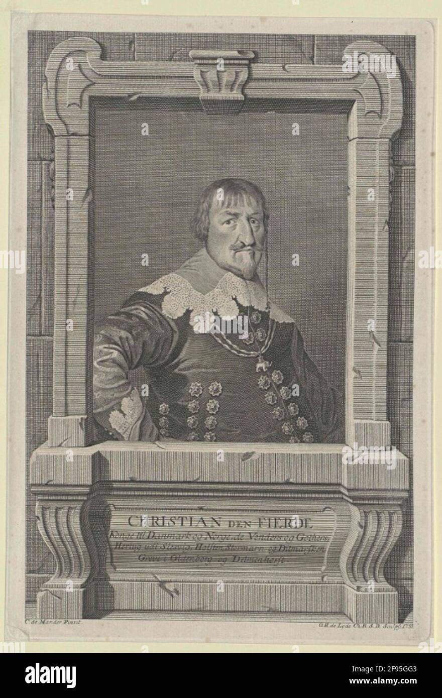 Christian IV., King of Denmark Painter: Mander, Karel Van (3) Stecher ...
