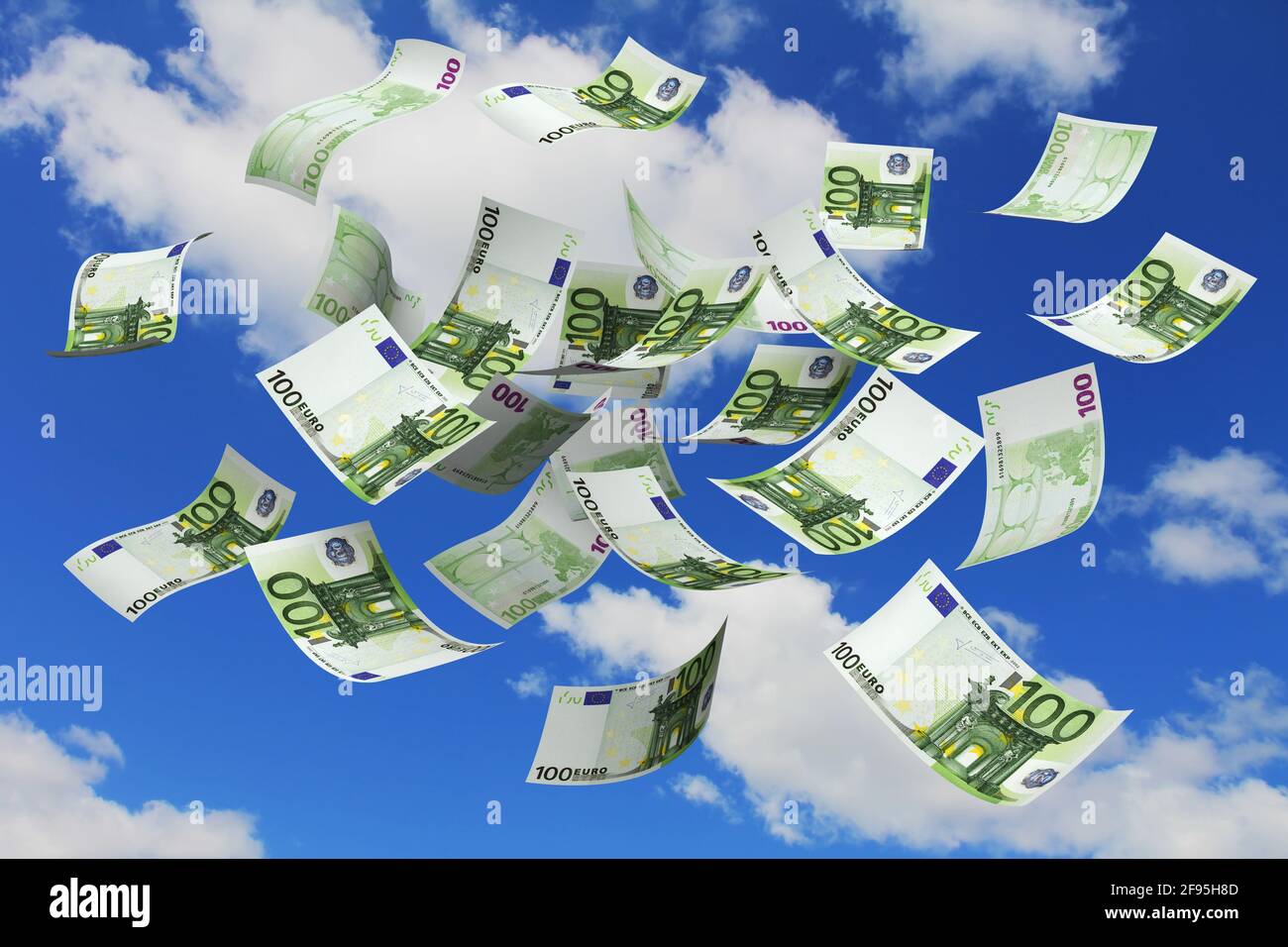 Money rain euro hi-res stock photography and images - Alamy