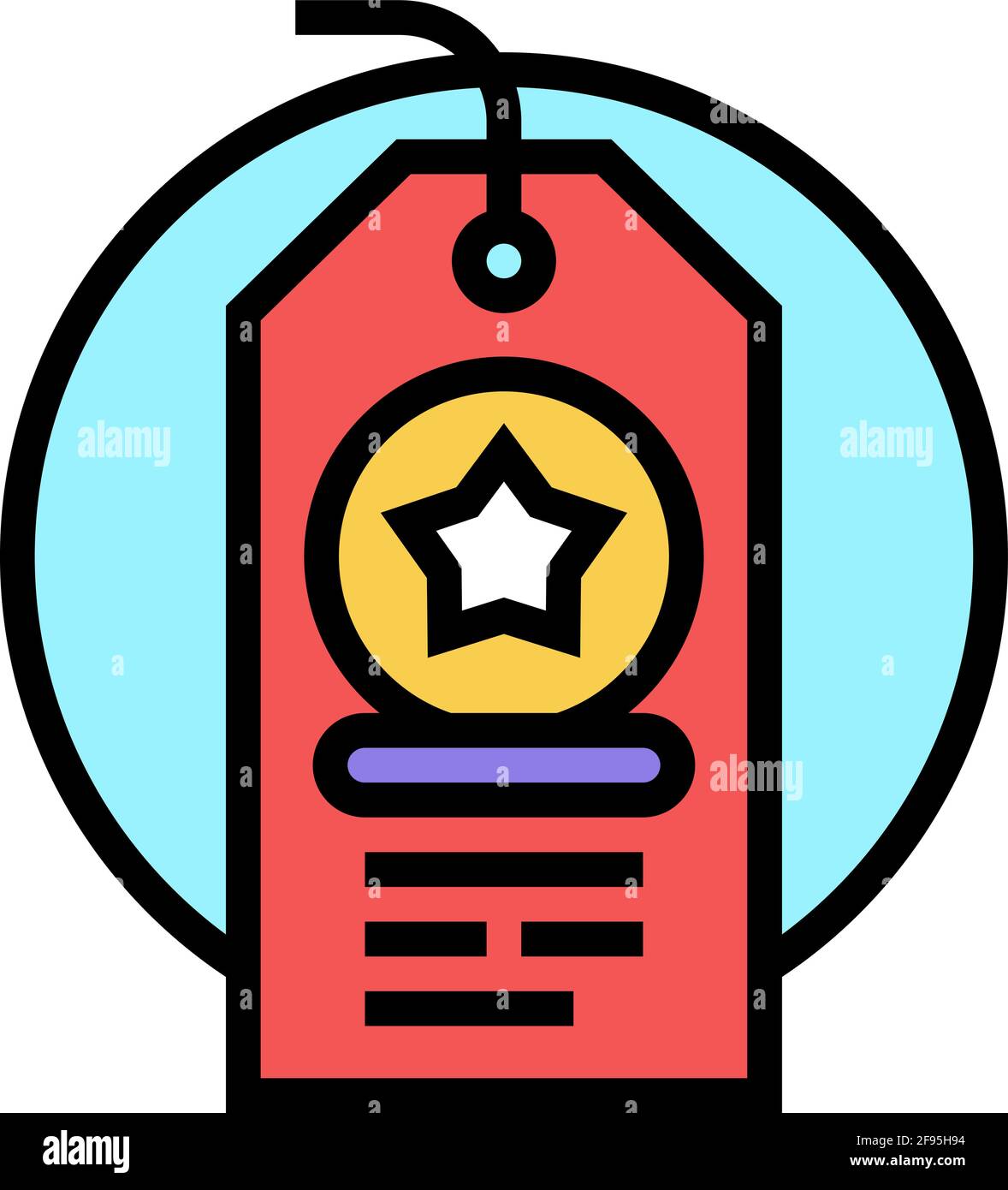 label sale bonus color icon vector illustration Stock Vector Image ...