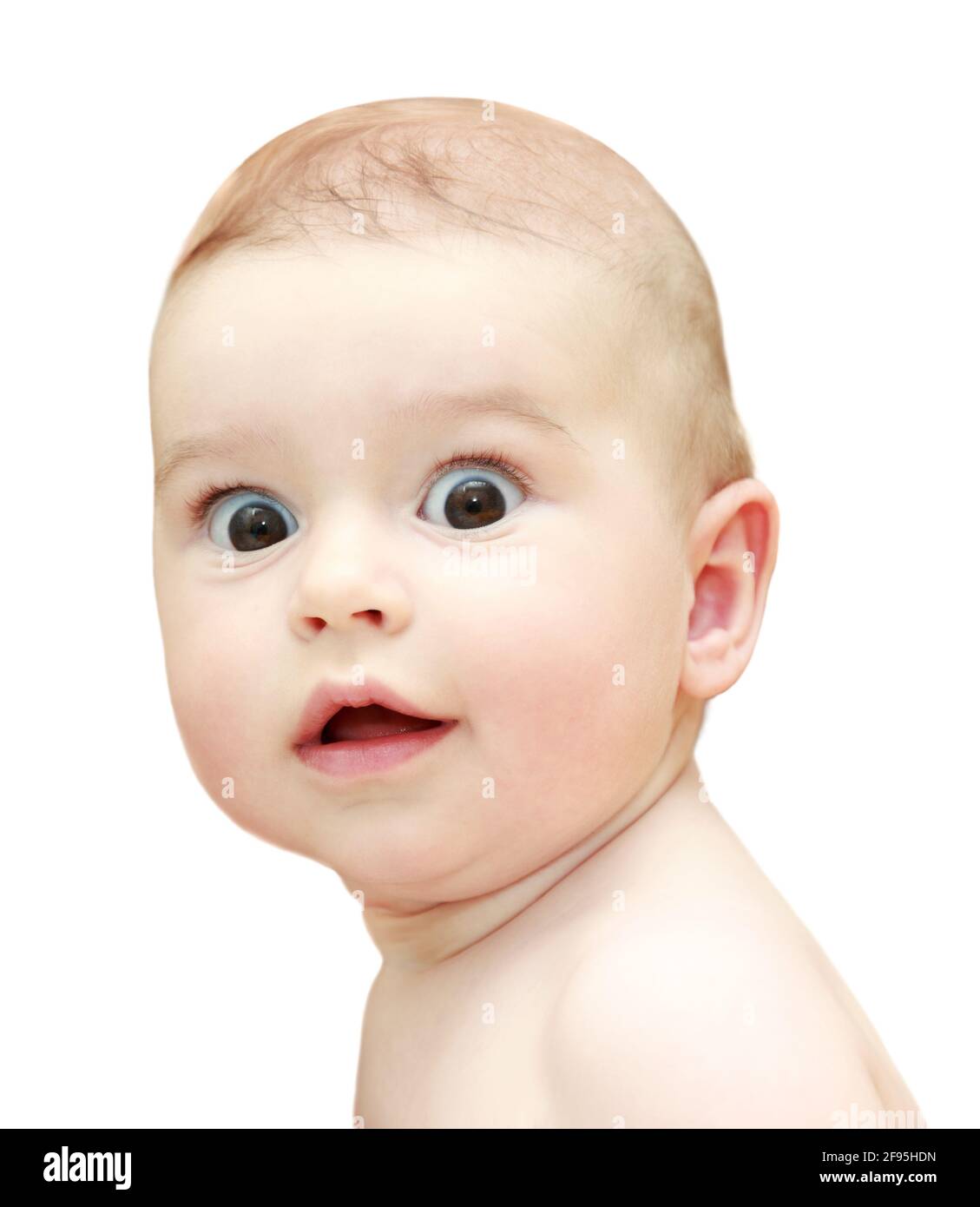 Cute Baby With Brown Eyes