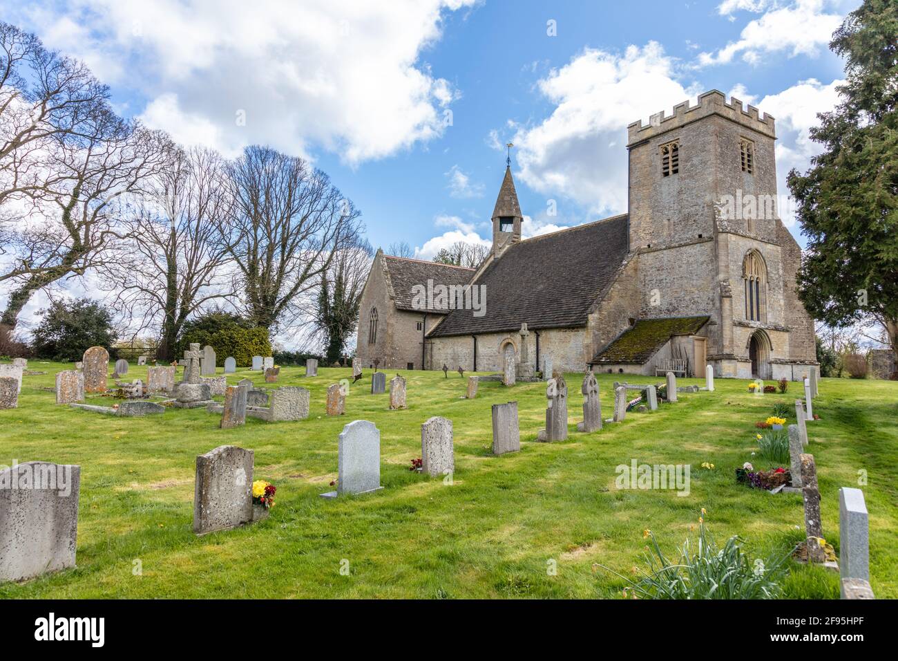 St Mary the Virgin parish church in Castle Eaton, Wiltshire, England ...