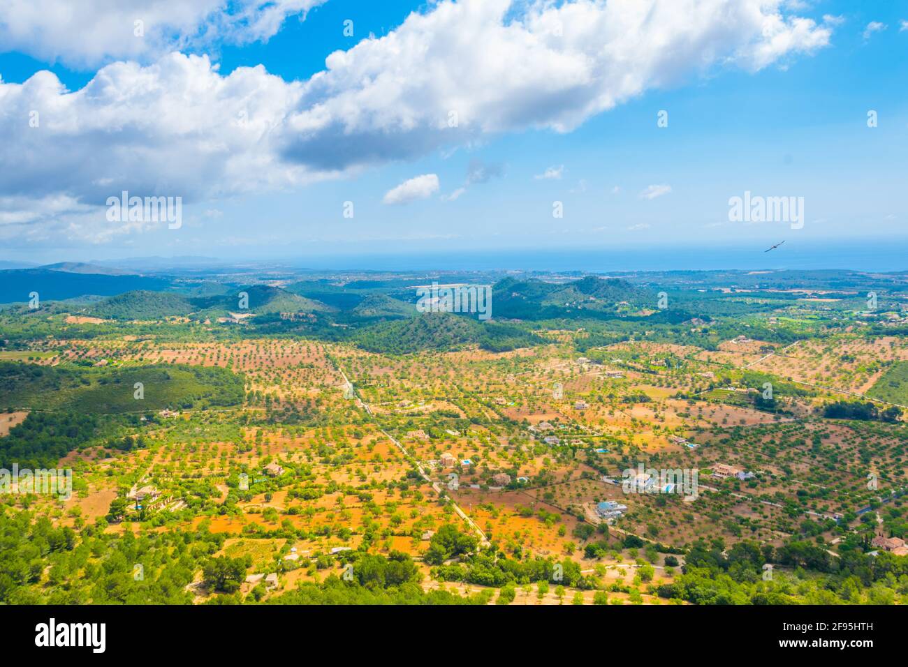 Aerial view of mainland of Mallorca, Spain Stock Photo - Alamy