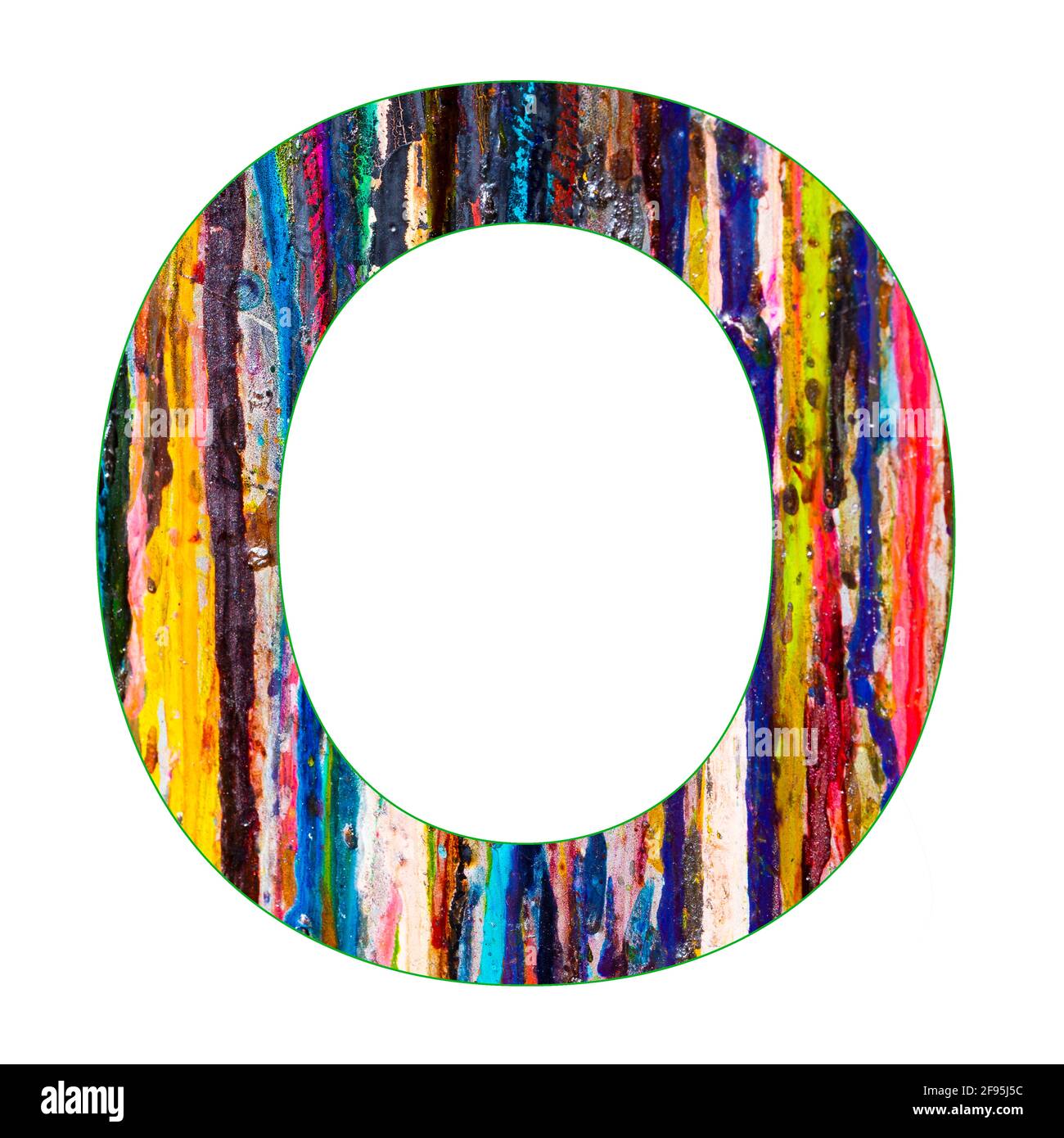 Alphabet letter O on dripping paint background Stock Photo - Alamy