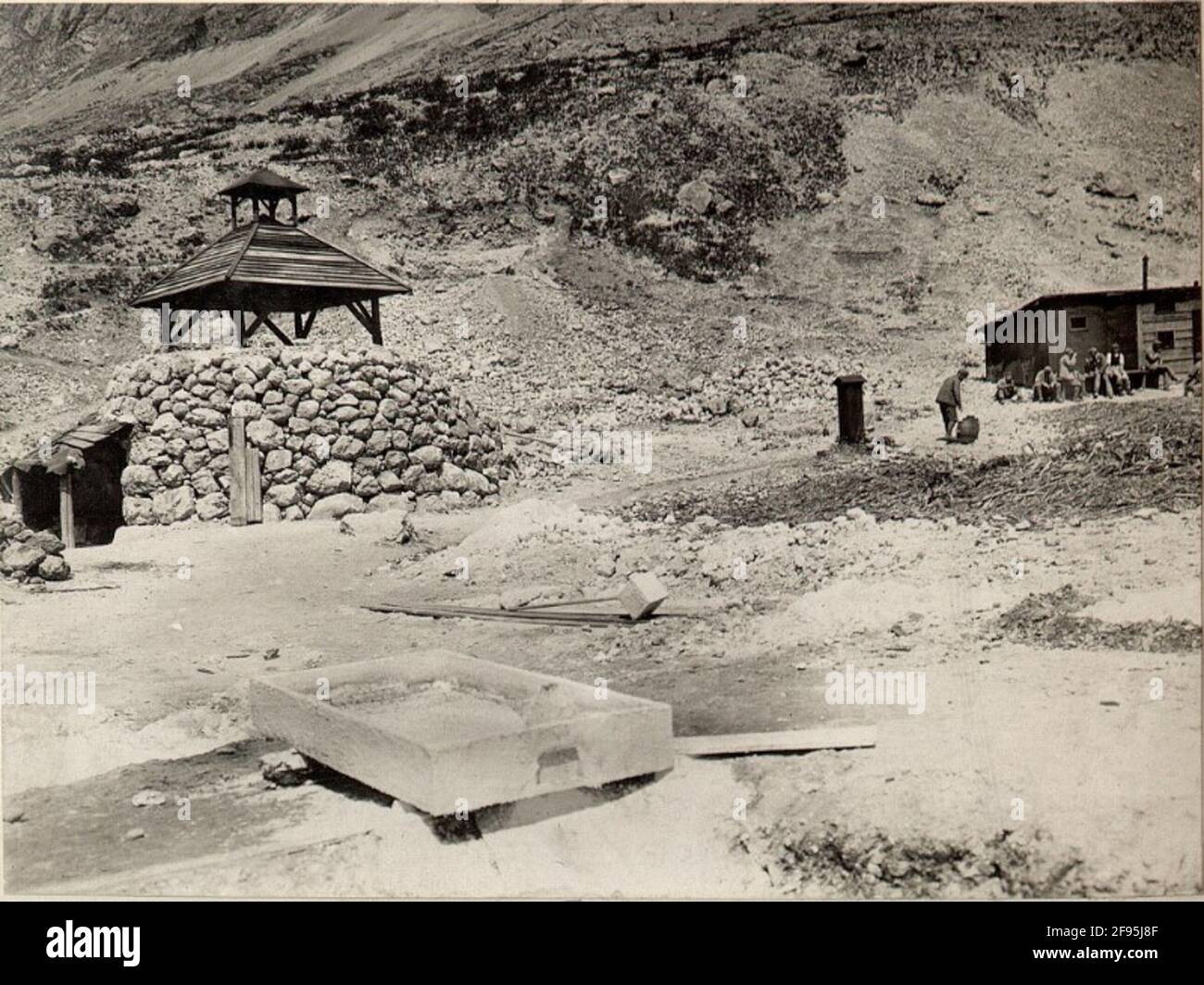 Military lime kiln in Soca. Recorded on 11 July 1916 Stock Photo - Alamy