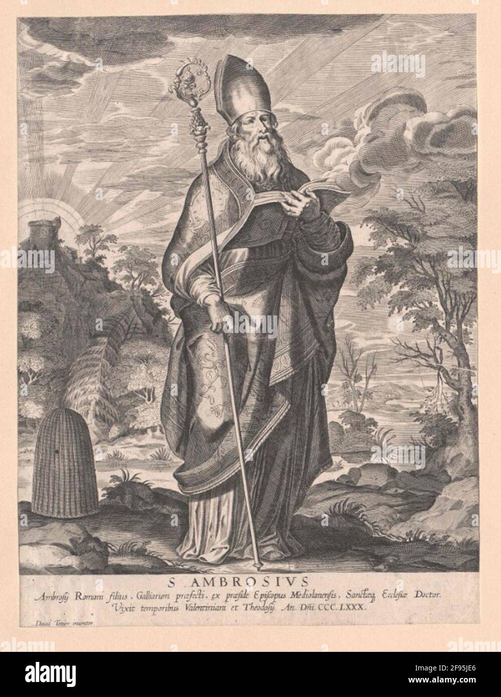 Ambrosius of Milan, saint Stock Photo - Alamy