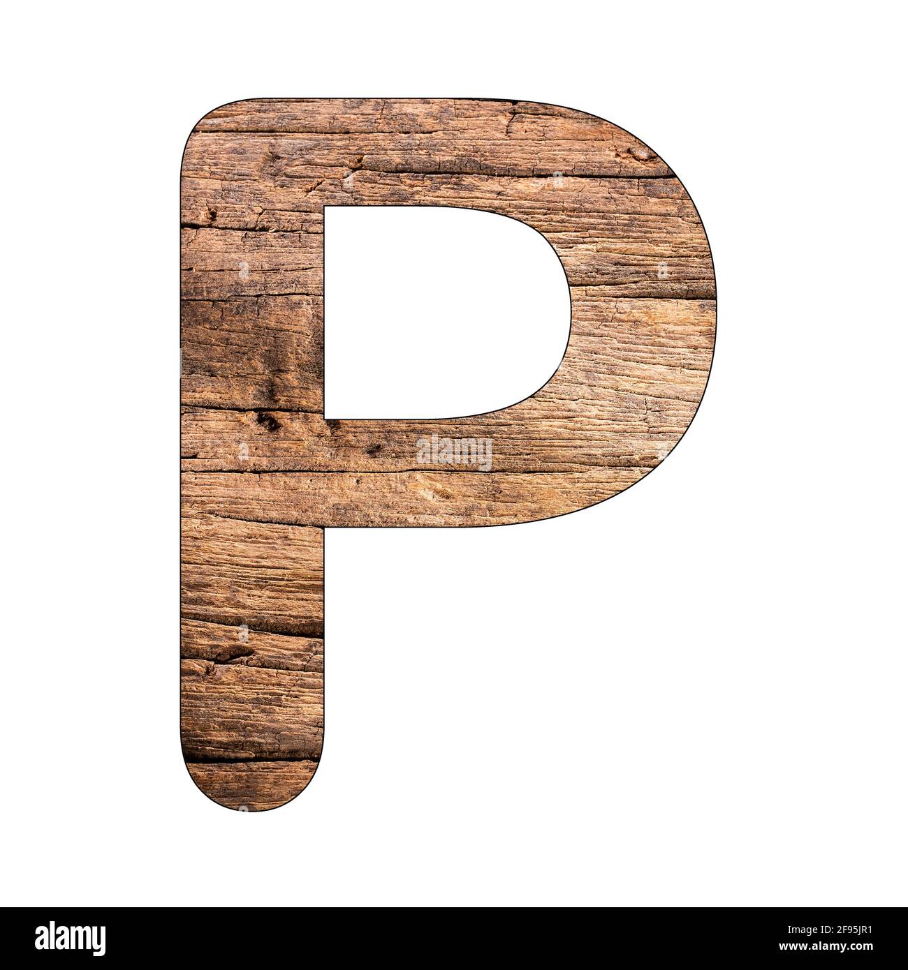 Alphabet letter P on rustic wood background Stock Photo - Alamy