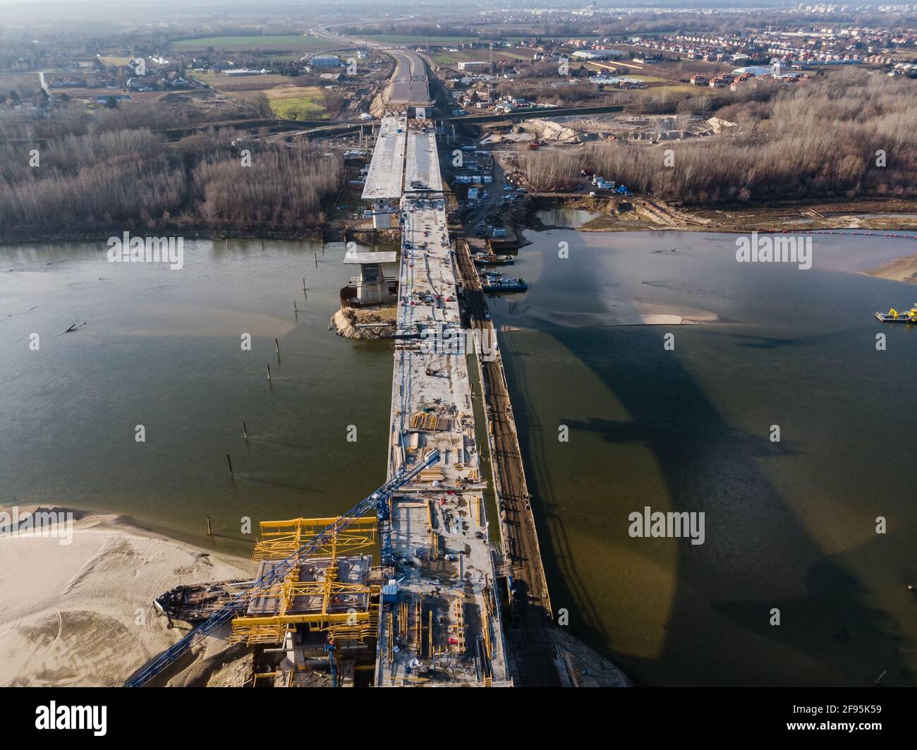Bridge aerial view high angle hi-res stock photography and images - Alamy