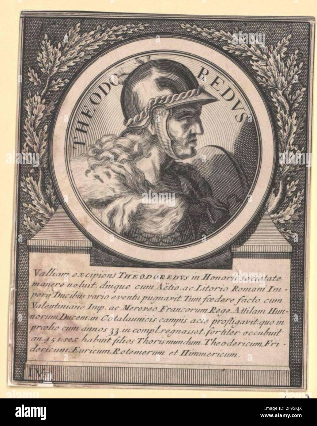 Theoderich I., King of the Westgoten Stock Photo - Alamy
