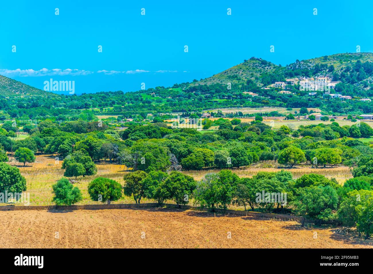 Aerial view of mainland of Mallorca, Spain Stock Photo - Alamy