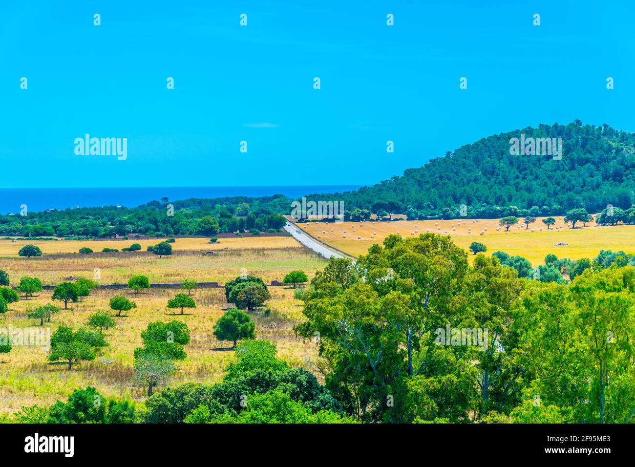 Aerial view of mainland of Mallorca, Spain Stock Photo - Alamy